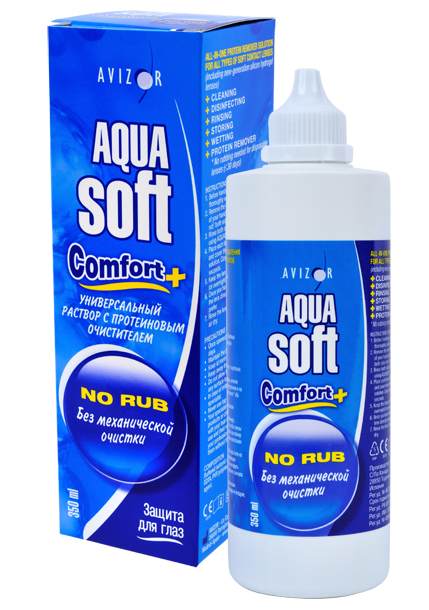 Раствор для ухода за конт. линзами Aqua Soft Comfort+ 120 мл c ...