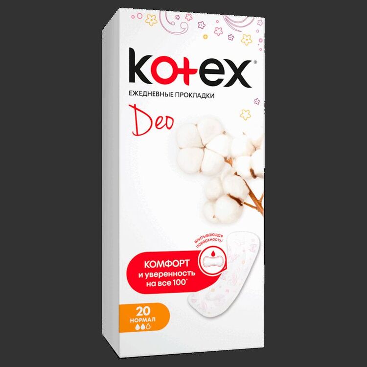 Kotex Прокладки Нормал Део ежедневные 20 шт цена, купить в Москве в ...